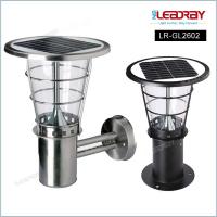 China Waterproof Outdoor Gate Lights Pillar Lawn Post LED Solar Fence Garden Lamps for sale