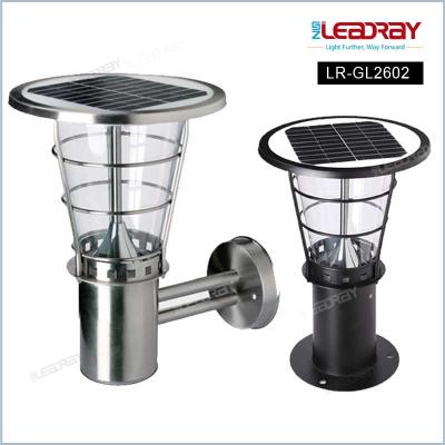 China Waterproof Outdoor Gate Lights Pillar Lawn Post LED Solar Fence Garden Lamps for sale