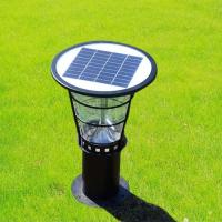 China Waterproof Outdoor Gate Lights Pillar Lawn Post LED Solar Fence Garden Lamps for sale