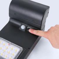 China Modern PIR Motion Sensor Solar Wall Lights Waterproof for Garden Pathway Home Security Outdoor Lighting for sale