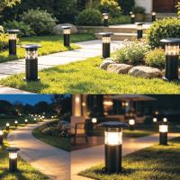 China Monocrystalline Silicon Solar Lawn Light A Level High Efficiency 3000K Warm White IP65 Waterproof 3.5W for sale