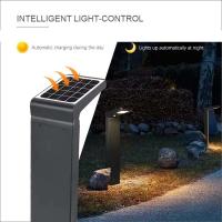 China Waterproof Solar Bollard Lights Garden Yard Pathway Park Outdoor Lighting Lamp for sale