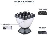 China Wireless Auto Outdoor Street Waterproof Solar Lights Warm White IP65 High Lumen for Pathway Corridor for sale