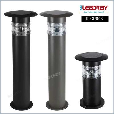 China Aluminum Made Solar Bollard Lights Garden Outdoor LED Pathway Yard Lamp for sale