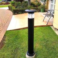 China Aluminum Made Solar Bollard Lights Garden Outdoor LED Pathway Yard Lamp for sale