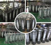 China Aluminum LED Solar Bollard Lights Outdoor Commercial Grade Modern Eco CE for sale
