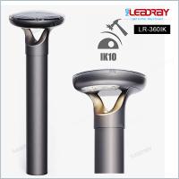 China IK10 Outdoor Waterproof LED Solar Pillar Lamp Driveway Path Lighting Square Garden Lamp for sale