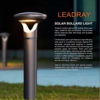 China IK10 Outdoor Waterproof LED Solar Pillar Lamp Driveway Path Lighting Square Garden Lamp for sale