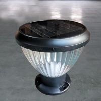 China IP65 Waterproof Gate Light 4.5W Solar Bollard Lawn Lamp Villa Landscape LED Garden Lighting Pole for sale