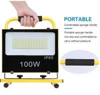 China LR-SFL-100W-AIO Waterproof LED Flood Lights Portable Rechargeable for Outdoor Camping for sale