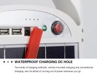 China Emergency Music Lamp Radio Solar Camping Light Warning Light with Wireless Speaker for sale