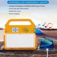 China 50W 60W 80W 100W 150W 200W Solar Flood Light Bluetooth Speaker for Phone Charging for sale