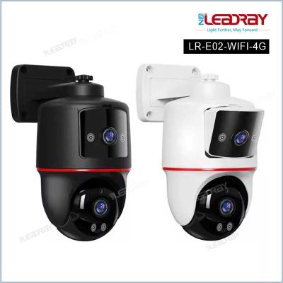 China 4MP 4G Dual Lens Full Color Panoramic Solar Security Camera IP66 Waterproof Smart Home Wireless WIFI for sale