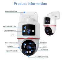 China 4MP 4G Dual Lens Full Color Panoramic Solar Security Camera IP66 Waterproof Smart Home Wireless WIFI for sale