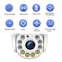 China Full HD 200MP 500MP Auto Tracking Solar Camera Wireless Speed Dome PTZ 360 Color Night Vision for sale