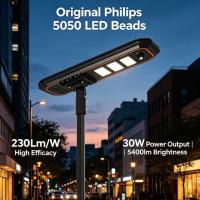 China 80W Modular All In One Solar Street Light 230Lm/W High Lumen PIR Motion Sensor MPPT LiFePO4 Battery for sale