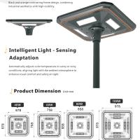 China 60W Integrated Solar Street Light Intelligent Light Sensing 18000LM 5050 LED 160W Panel for sale