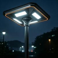 China 60W Integrated Solar Street Light Intelligent Light Sensing 18000LM 5050 LED 160W Panel for sale