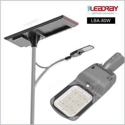 China 80W LBA Series High Performance Split Solar Street Light 12800Lm with 230W Monocrystalline Solar Panel for sale