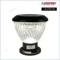 China IP65 Waterproof Gate Light 4.5W Solar Bollard Lawn Lamp Villa Landscape LED Garden Lighting Pole for sale