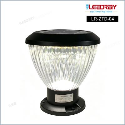 China IP65 Waterproof Gate Light 4.5W Solar Bollard Lawn Lamp Villa Landscape LED Garden Lighting Pole for sale