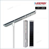 China 80W Solar Street Light IP65 Waterproof 180lm/W MPPT Controller Infrared Sensor 50000H Lifespan for sale