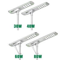 China All In One Integrated Solar Street Lights 100W 230Lm/W Weather Resistant IP65 for sale