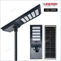 China LA2-100W All In One Solar Street Lights 240lm/W LiFePO4 Battery 615Wh 150x80 Beam Angle for sale