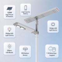 China 6800lm Split Solar Street Light 5050 LED PIR Time Control 7-10 Days Rainy Backup for Village Street for sale