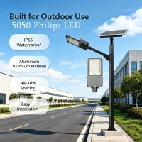 China LR-JD Series Split Solar LED Street Light High Efficiency 20W 40W LiFePO4 Battery IP65 for Village Road for sale