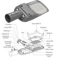 China 80W LBA Series High Performance Split Solar Street Light 12800Lm with 230W Monocrystalline Solar Panel for sale