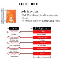 China Integrated Solar Advertising Lights 30W CREE LED With Replaceable Poster for sale