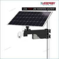 China 18V100W Mono Solar Panel 5MP PTZ IP66 Two Way Audio Siren Alarm Solar Camera for Farm Ranch Construction Site for sale