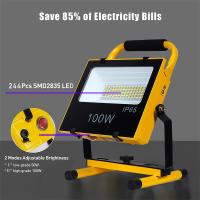 China LR-SFL-100W-AIO Waterproof LED Flood Lights Portable Rechargeable for Outdoor Camping for sale