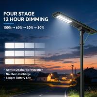 China 150W All In One Solar Street Light LRC-H150W 3-5 Rainy Days Backup LiFePO4 Battery 2.4G Remote Control for sale