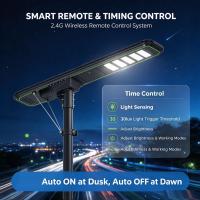 China 150W All In One Solar Street Light LRC-H150W 3-5 Rainy Days Backup LiFePO4 Battery 2.4G Remote Control for sale