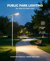 China 130W Integrated Solar Street Lights PV Panel 3-5 Days Rain Backup 2.4G Remote Control for sale