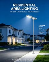 China 120W Solar Street Light 230Lm/W High Lumen Outdoor Solar Lamp for Village Road for sale