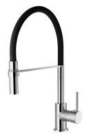 China 35mm Cartridge Kitchen Mixer Faucet with 360° Silicon Spout and 5-Year Warranty in Chrome Finish for sale