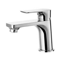 China 35mm Ceramic Cartridge Wash Basin Faucet Chrome Single Handle 5-Year Warranty Brass Construction for sale