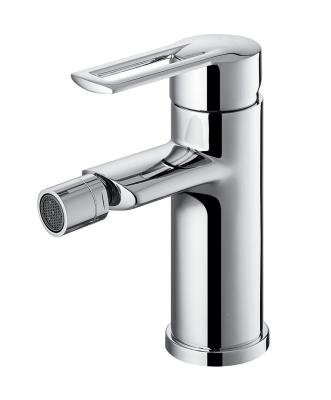 China 165mm High Single Hole Bidet Faucet with Ceramic Cartridge - Chrome Plated Brass Construction, 5-Year Warranty for sale