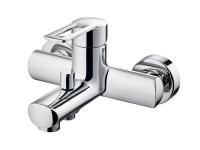 China Wear Resistant High Pressure Bath Mixer Tap with 35mm Ceramic Cartridge and 5-Year Warranty - Chrome Finish Surface Mount for sale
