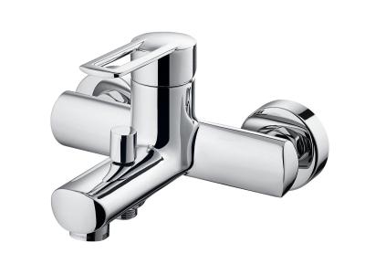 China Wear Resistant High Pressure Bath Mixer Tap with 35mm Ceramic Cartridge and 5-Year Warranty - Chrome Finish Surface Mount for sale