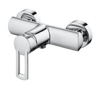 China 35mm Ceramic Cartridge Bathroom Wall Mixer Tap with Single Handle - Chrome Finish for 0.1-0.5MPa Low Pressure Systems for sale