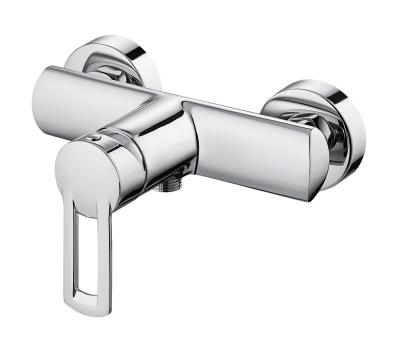 China 35mm Ceramic Cartridge Bathroom Wall Mixer Tap with Single Handle - Chrome Finish for 0.1-0.5MPa Low Pressure Systems for sale
