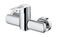 China Ergonomic Single Handle Shower Mixer Faucet with 35mm Ceramic Cartridge and Full Brass Body for sale