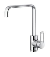 China CONNE Brass Single Hole Kitchen Sink Faucet Commercial Chrome 304mm High for sale