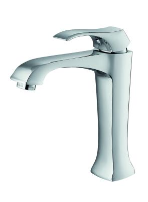 China CONNE Brass Bathroom Vessel Sink Faucet Modern Tall Single Handle Chrome 1 Hole for sale