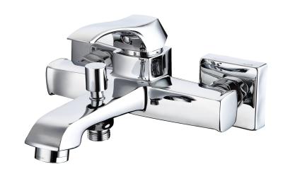 China Chrome Bath Shower Faucet with Single Lever Control 0.1-0.5 MPa Pressure Range and 5-Year Warranty for sale