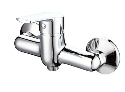 China Polished Wall Mounted Bathtub Mixer Faucet Single Lever 0.1-0.5MPa Pressure Range with 5-Year Warranty for sale